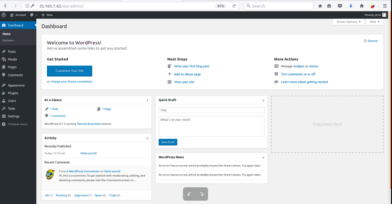 Using Tasksel to install LAMP server and setup wordPress - Felipe A ...